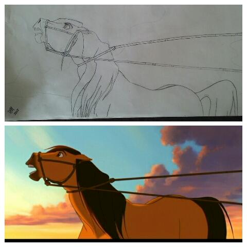 Spirit Stallion Of The Cimarron Drawings